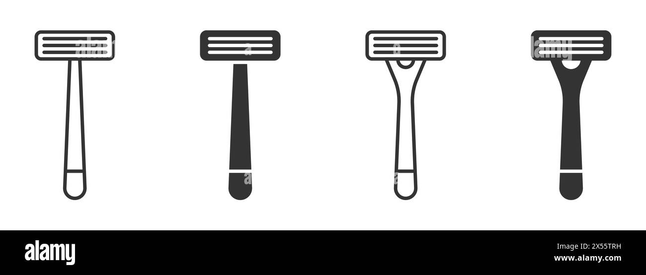Razor Icon Isolated on A White Background. Vector Illustration Stock ...