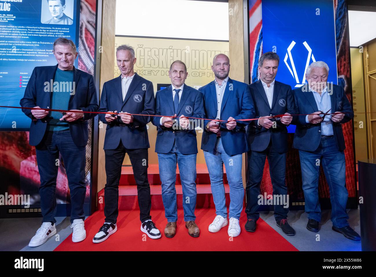 Prague, Czech Republic. 07th May, 2024. (L-R) Czech Ice Hockey ...