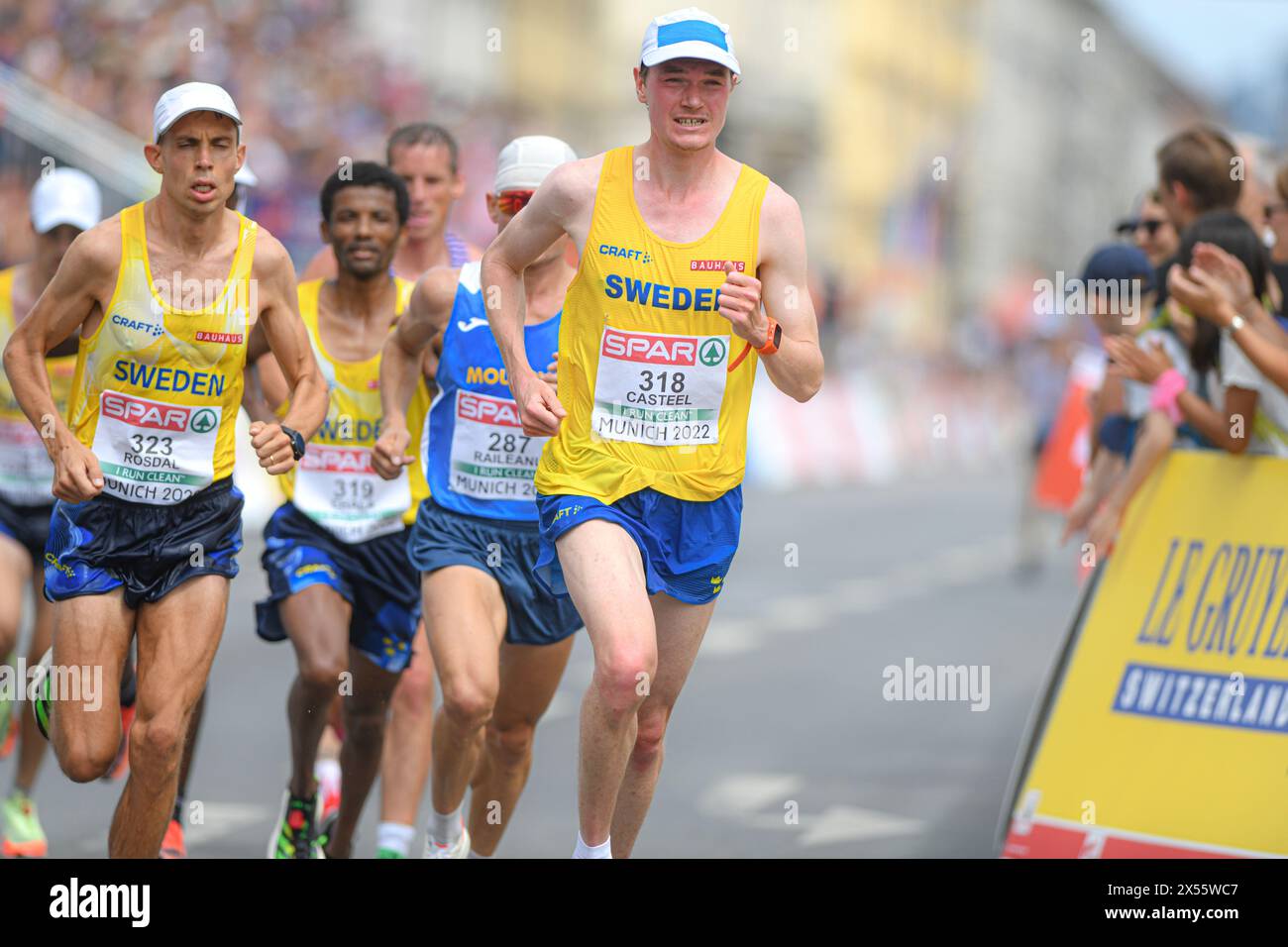 Archie Casteel, Linus Rosdal (Sweden). Men's Marathon. European ...