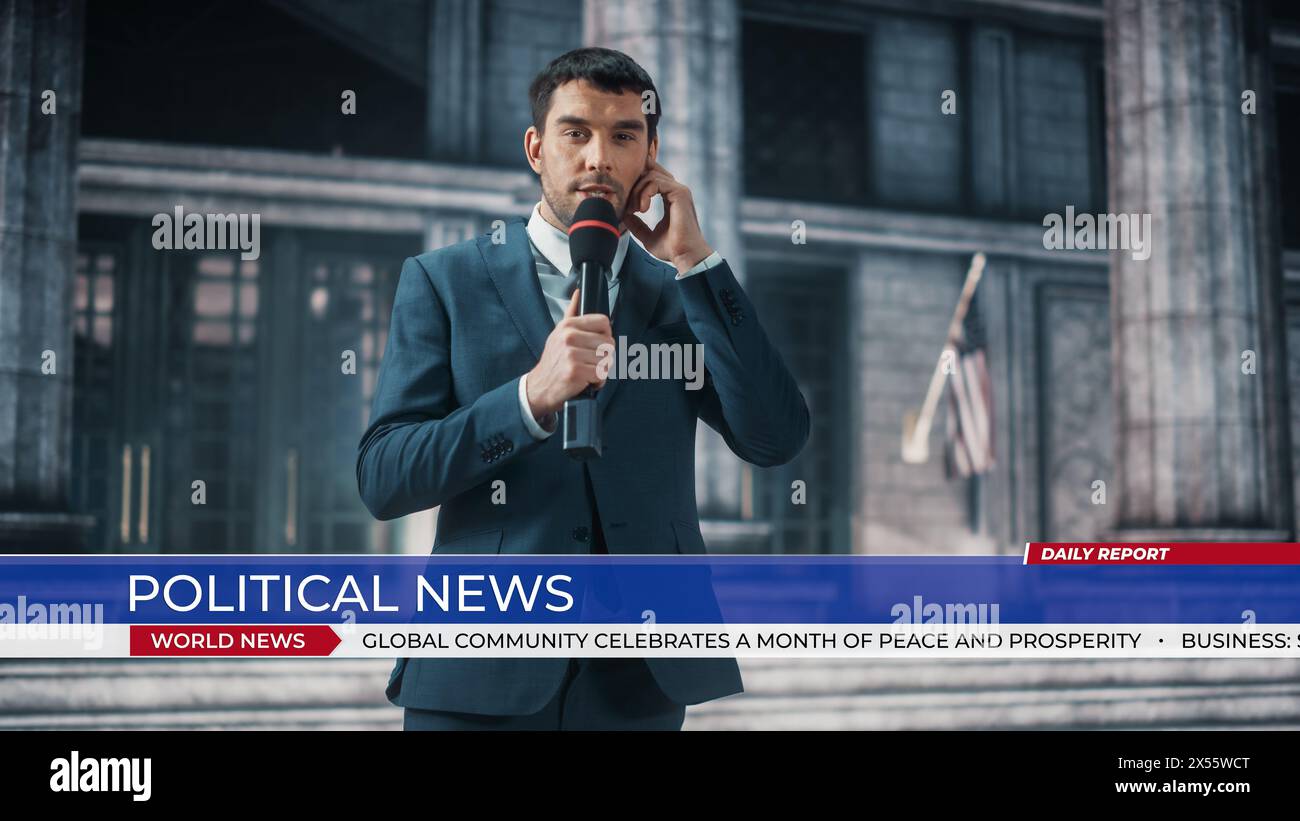 Story reporting mic hi-res stock photography and images - Alamy