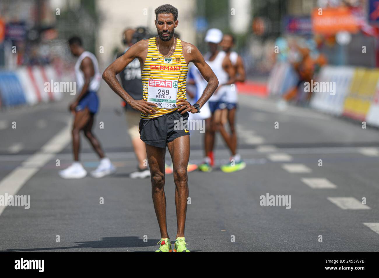 Amanal Petros (Grmany). Men's Marathon. European Championships Munich ...