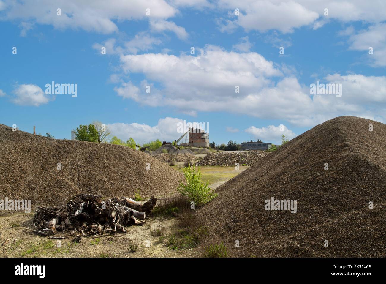 Vintage gold mine equipment in quarry Stock Photo - Alamy