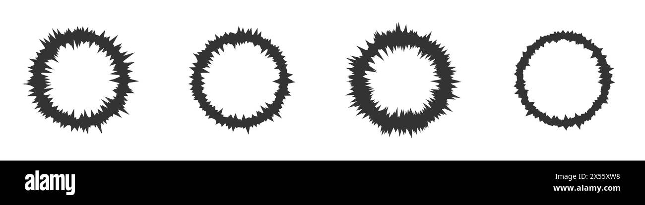 Burst icon set. Vector illustration Stock Vector Image & Art - Alamy