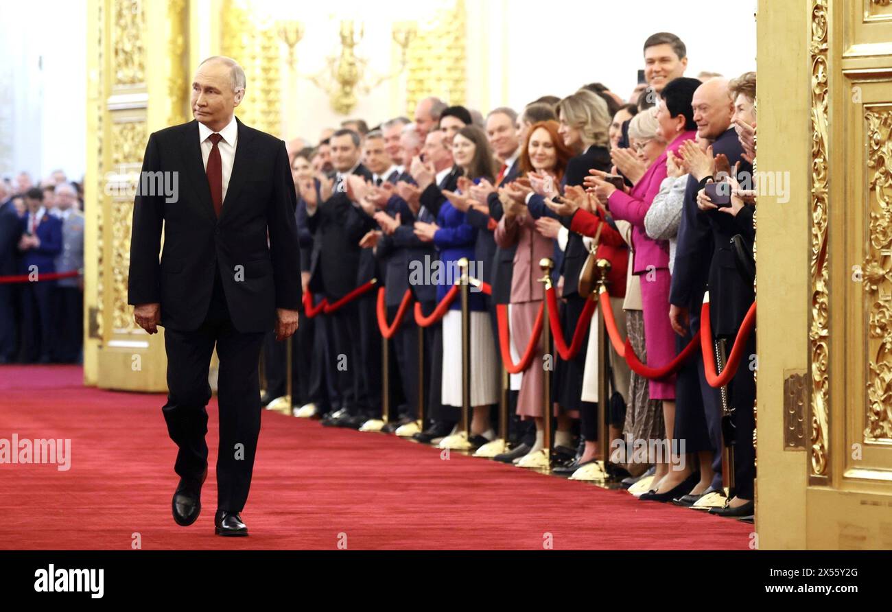 Moscow, Russia. 07th May, 2024. Russian President Vladimir Putin ...