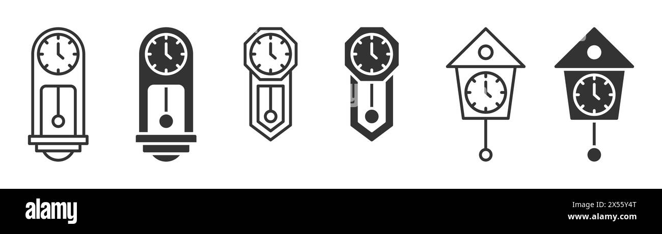 Pendulum clock icon. Vector illustration Stock Vector Image & Art - Alamy