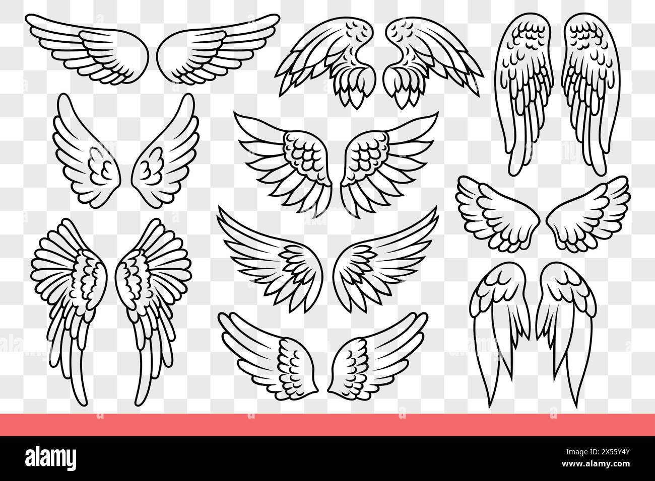 Heavenly flight of angels Stock Vector Images - Alamy