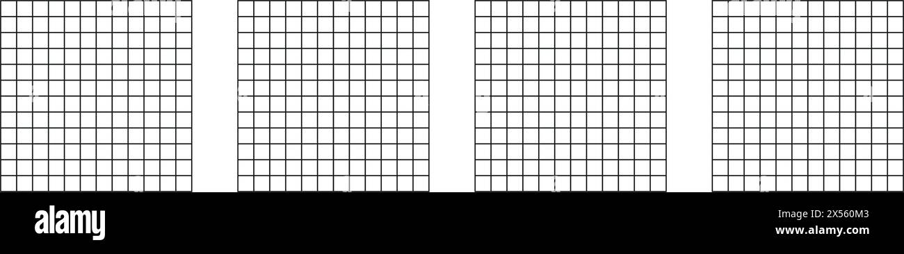 Grid pattern square lines for notebook or graph. Flat vector ...