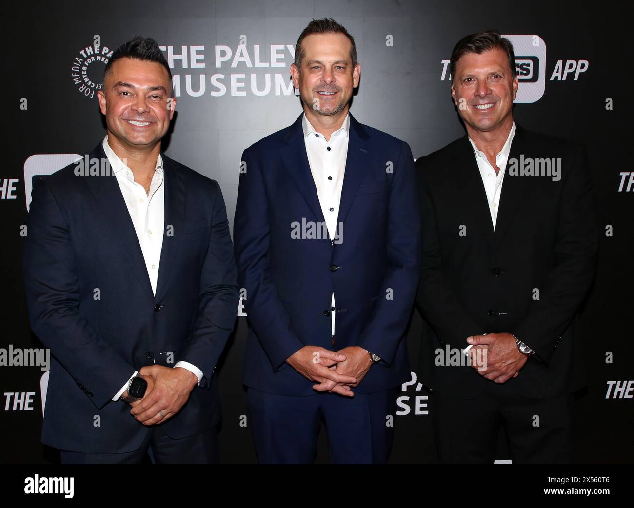 New York City, USA. 06th May, 2024. Nick Swisher, Aaron Boone and Tino ...