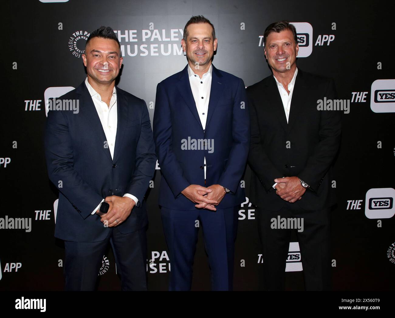 New York City, USA. 06th May, 2024. Nick Swisher, Aaron Boone and Tino ...