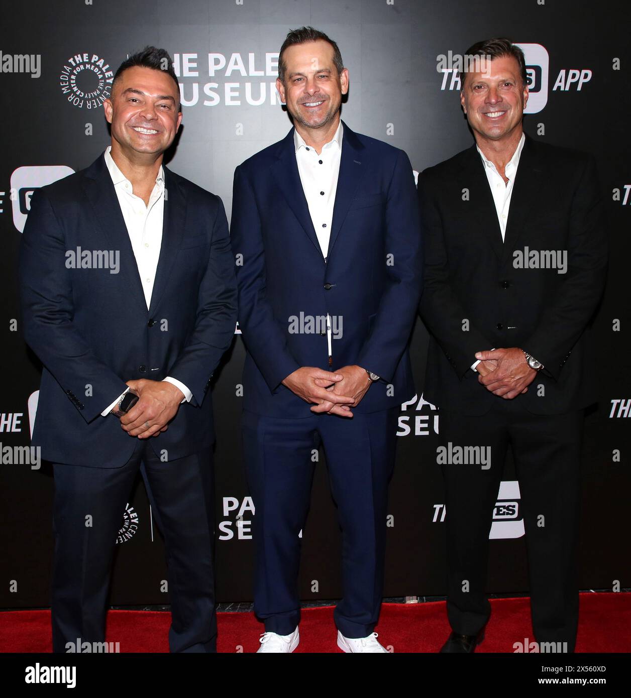 New York City, USA. 06th May, 2024. Nick Swisher, Aaron Boone and Tino ...