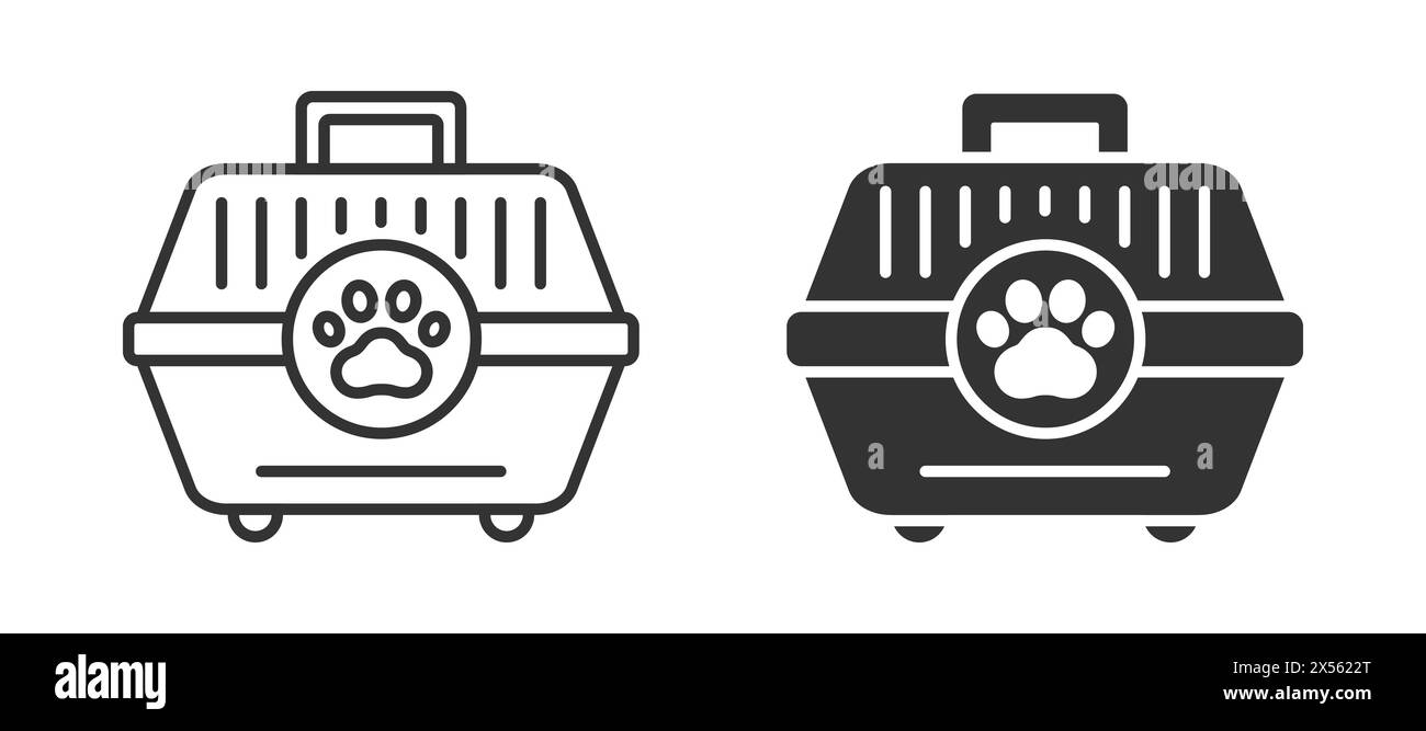Cat carrier crate icon Cut Out Stock Images & Pictures - Alamy
