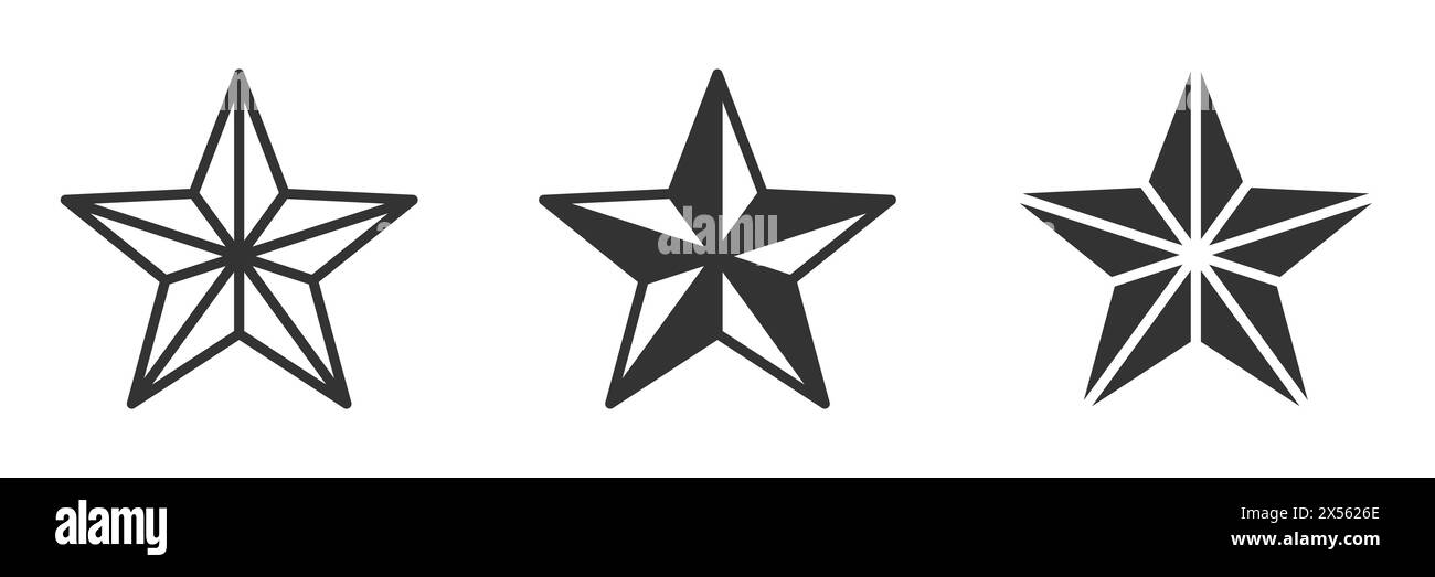 Star icon set. Vector illustration Stock Vector Image & Art - Alamy