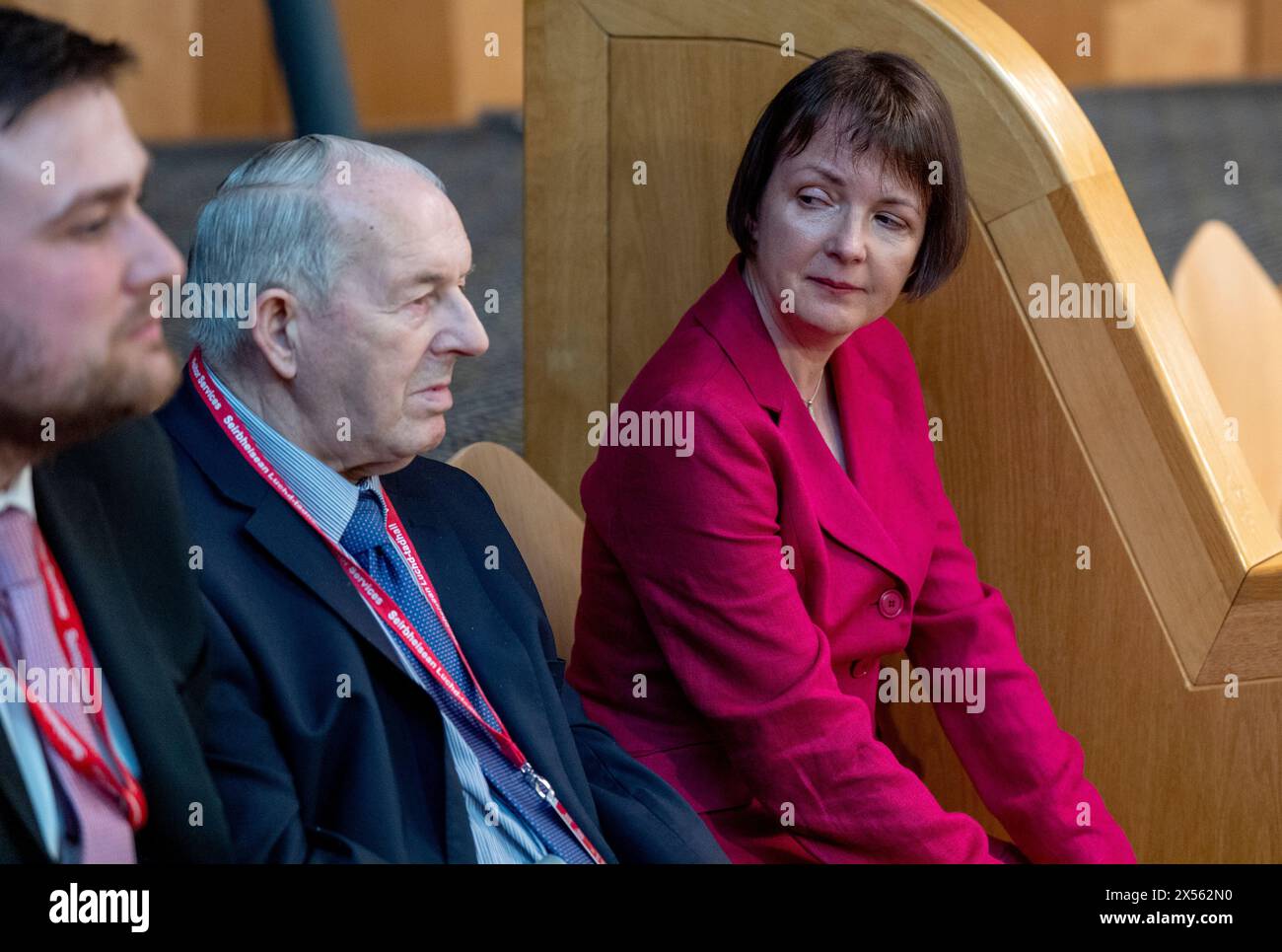Elizabeth Quigley, wife of John Swinney, in the public gallery of the ...