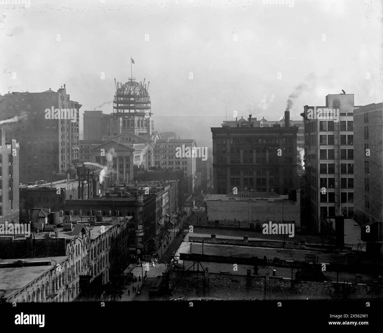 Chicago Federal Building under construction, Chicago, July 10, 1902 ...