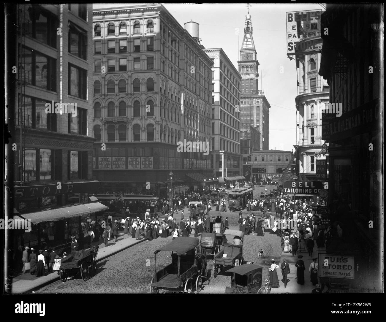 Chicago street 1900 Black and White Stock Photos & Images - Alamy