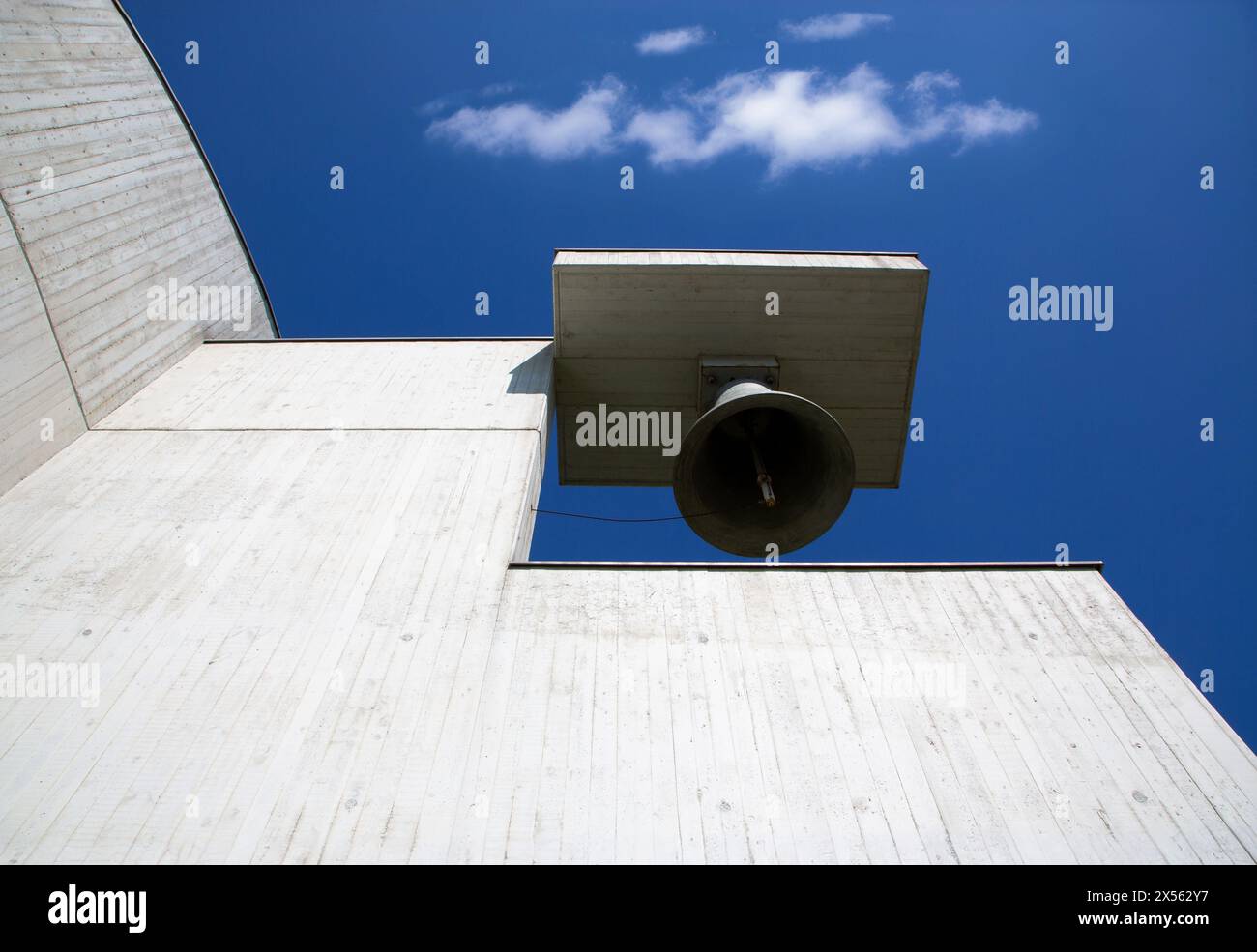 Architectural marvel: modern church bell tower Stock Photo - Alamy