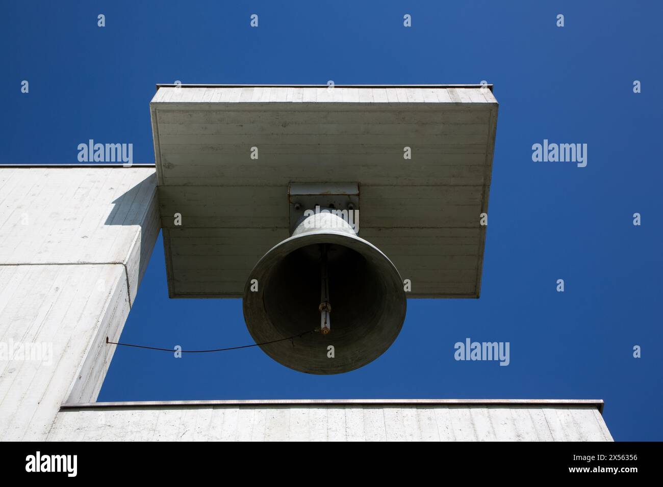 Architectural marvel: modern church bell tower Stock Photo - Alamy