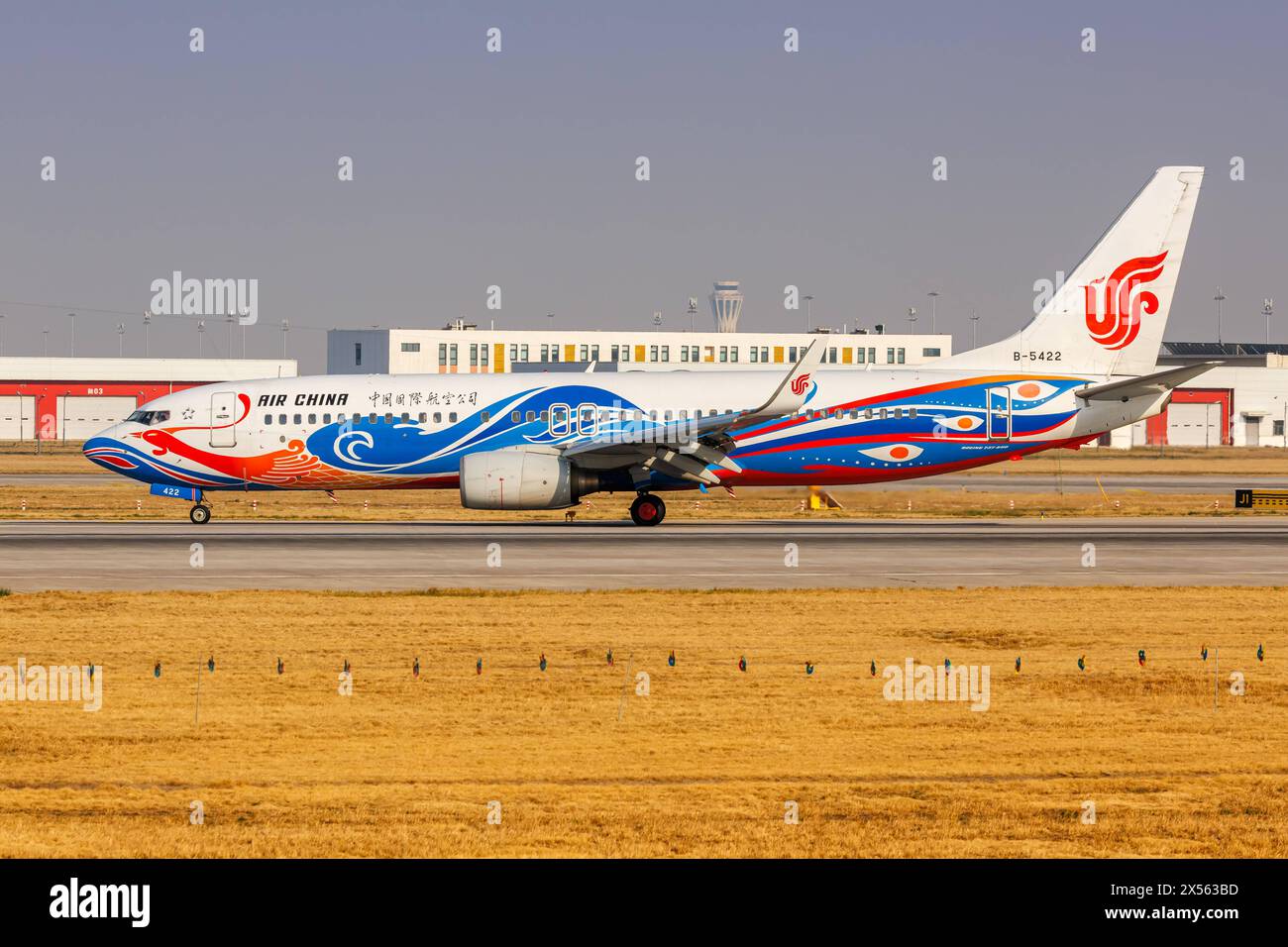 Air China Boeing 737-800 Flugzeug Flughafen Daxing in Peking, China ...