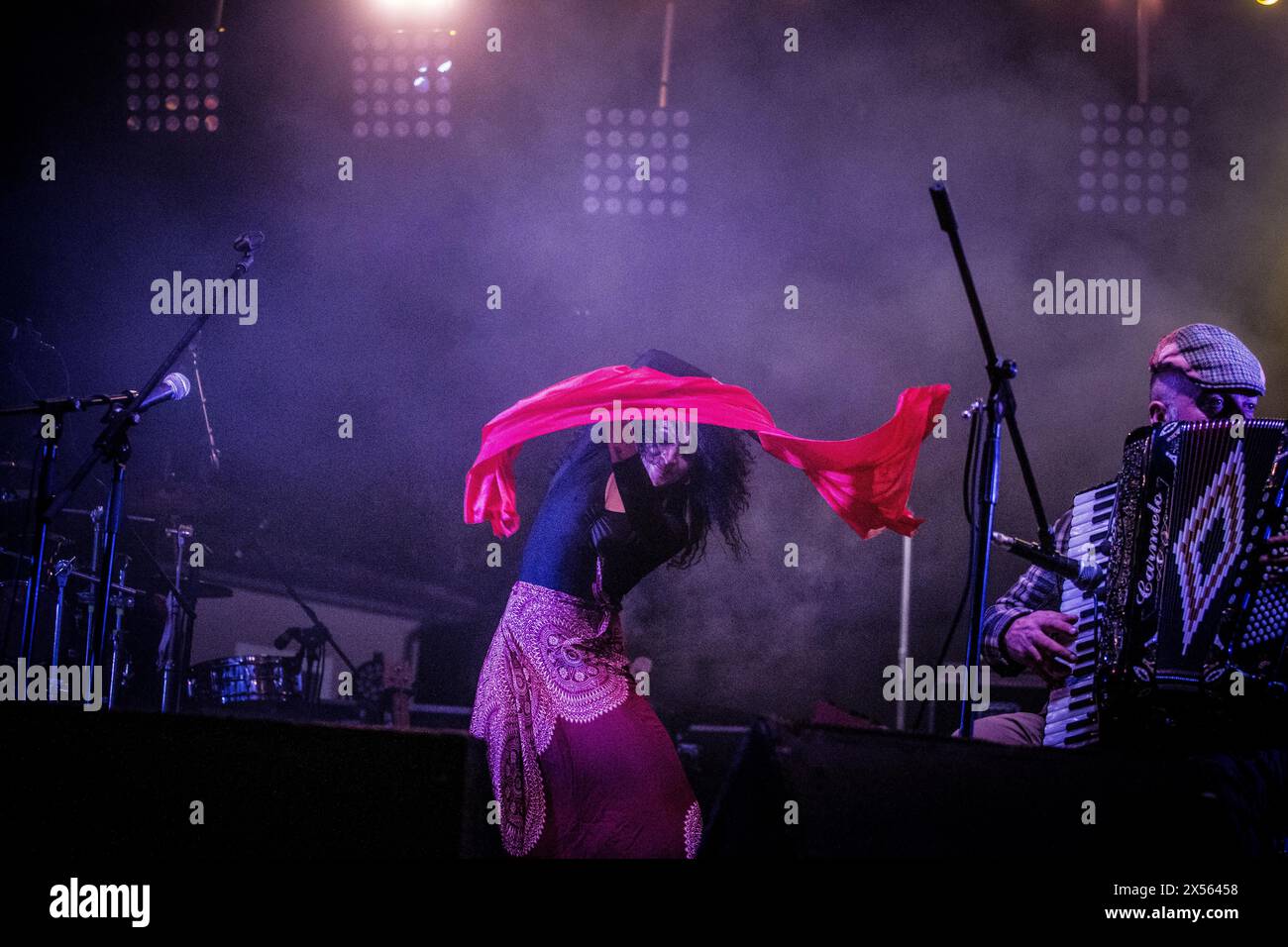 Pizzica dancer on the stage Stock Photo - Alamy
