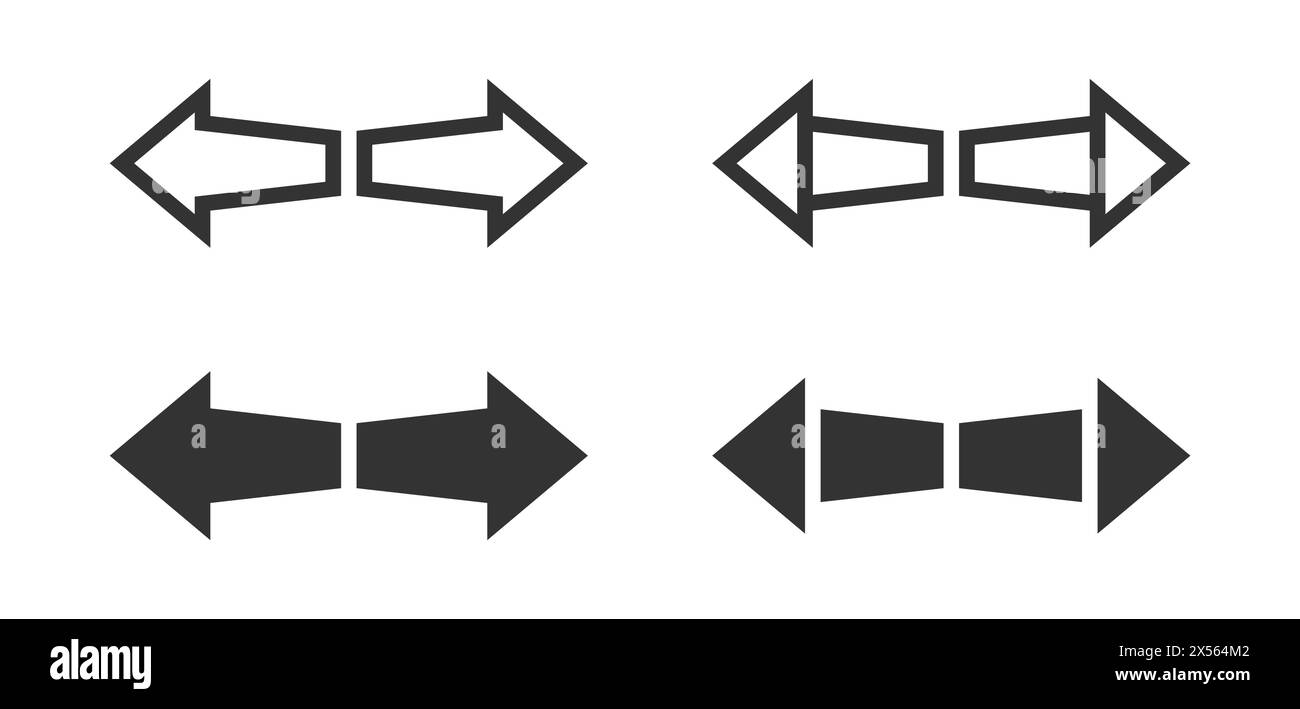 Left and right arrow icon. Vector illustration Stock Vector Image & Art ...