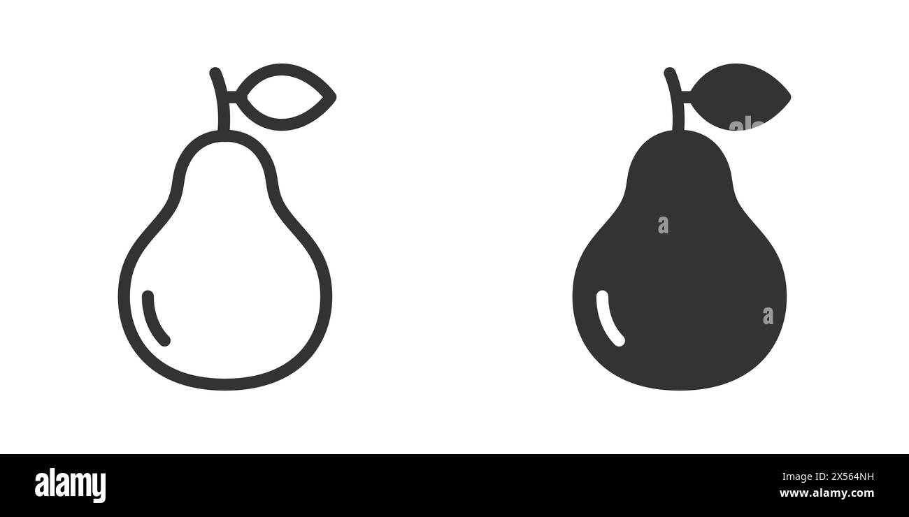 Pear icon. Vector illustration. Vector illustration Stock Vector Image ...