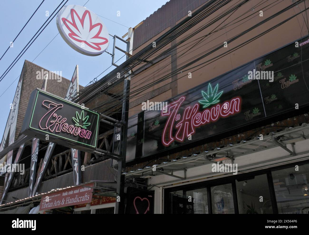 Thailand. 28th Apr, 2024. A general view of the 7th Heaven marijuana ...