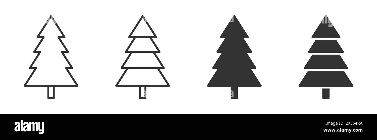 Pine tree icon. Vector illustration Stock Vector Image & Art - Alamy