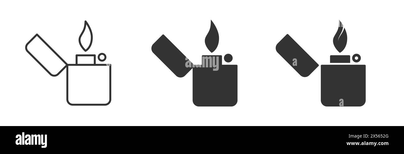 Vintage lighter icon. Vector illustration Stock Vector Image & Art - Alamy