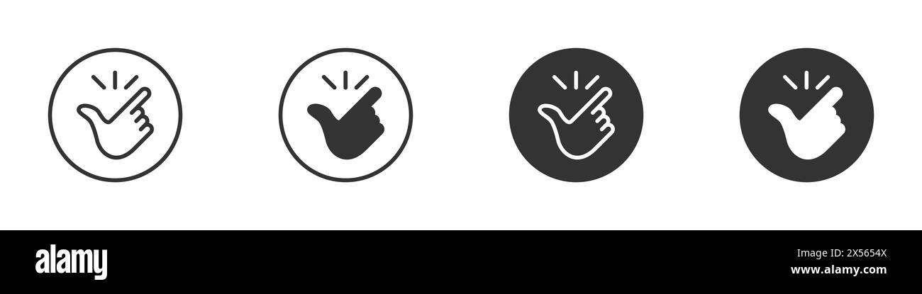 Easy icon, finger snapping sign. Vector illustration Stock Vector Image ...