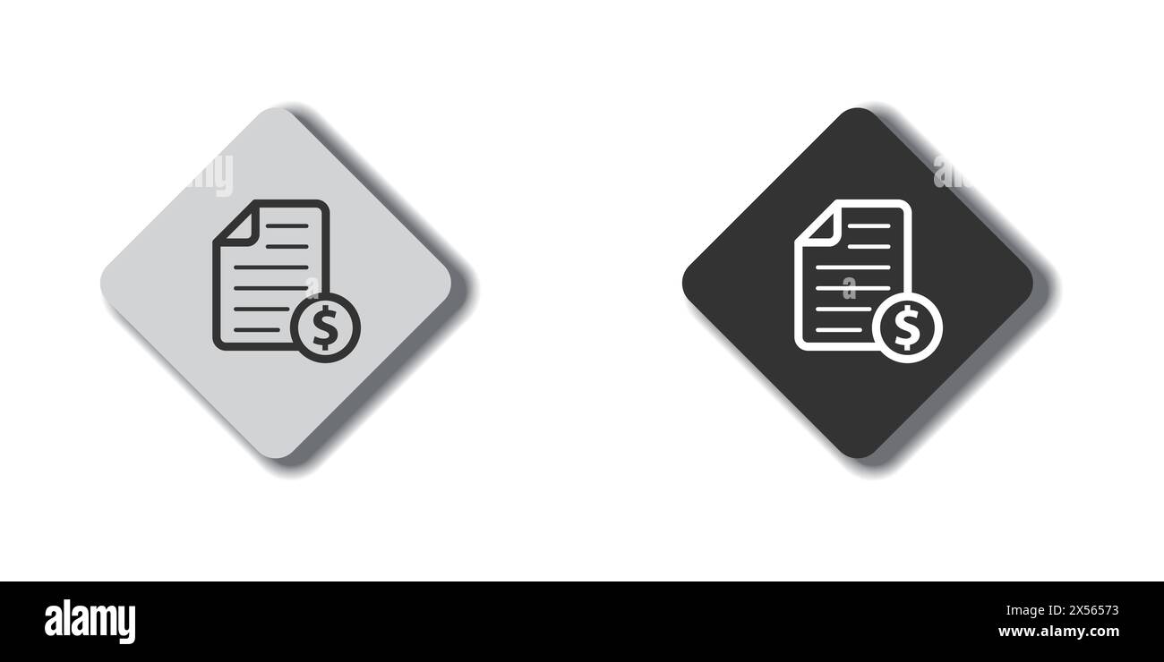 Invoice icon. Bill Icon. Bill payment symbol. Vector illustration Stock ...