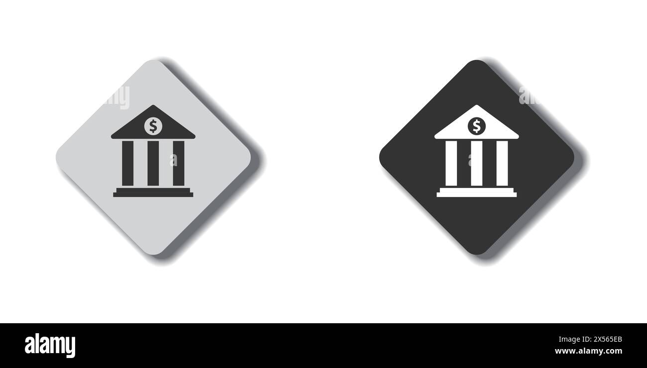 Bank Icon. Bank building. Vector illustration Stock Vector Image & Art ...