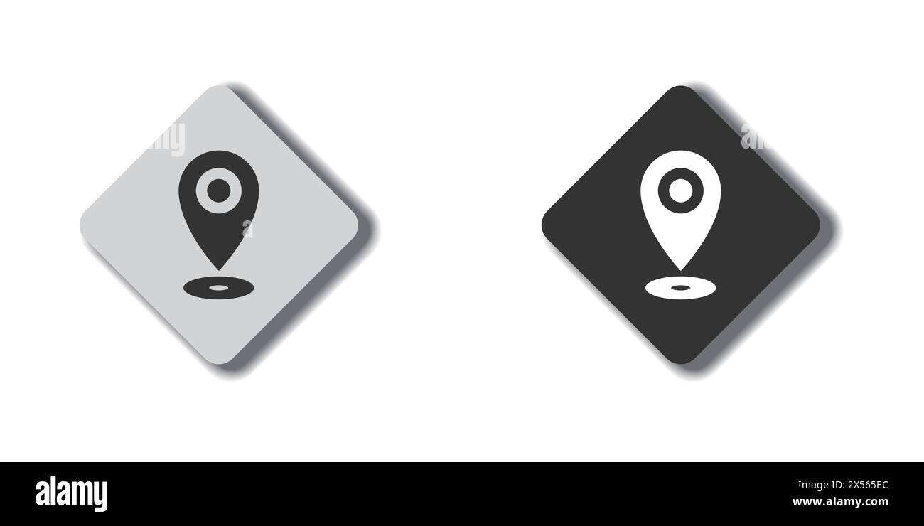 Pointer icon. Navigator or guide symbol. Pin point icon. Location ...