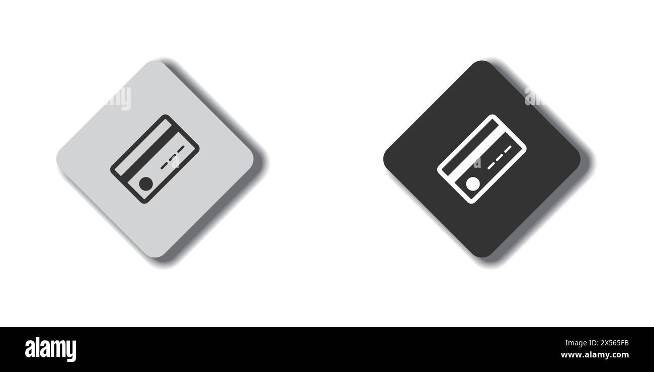 Credit card Icon. Debit payment icon. Vector illustration Stock Vector ...