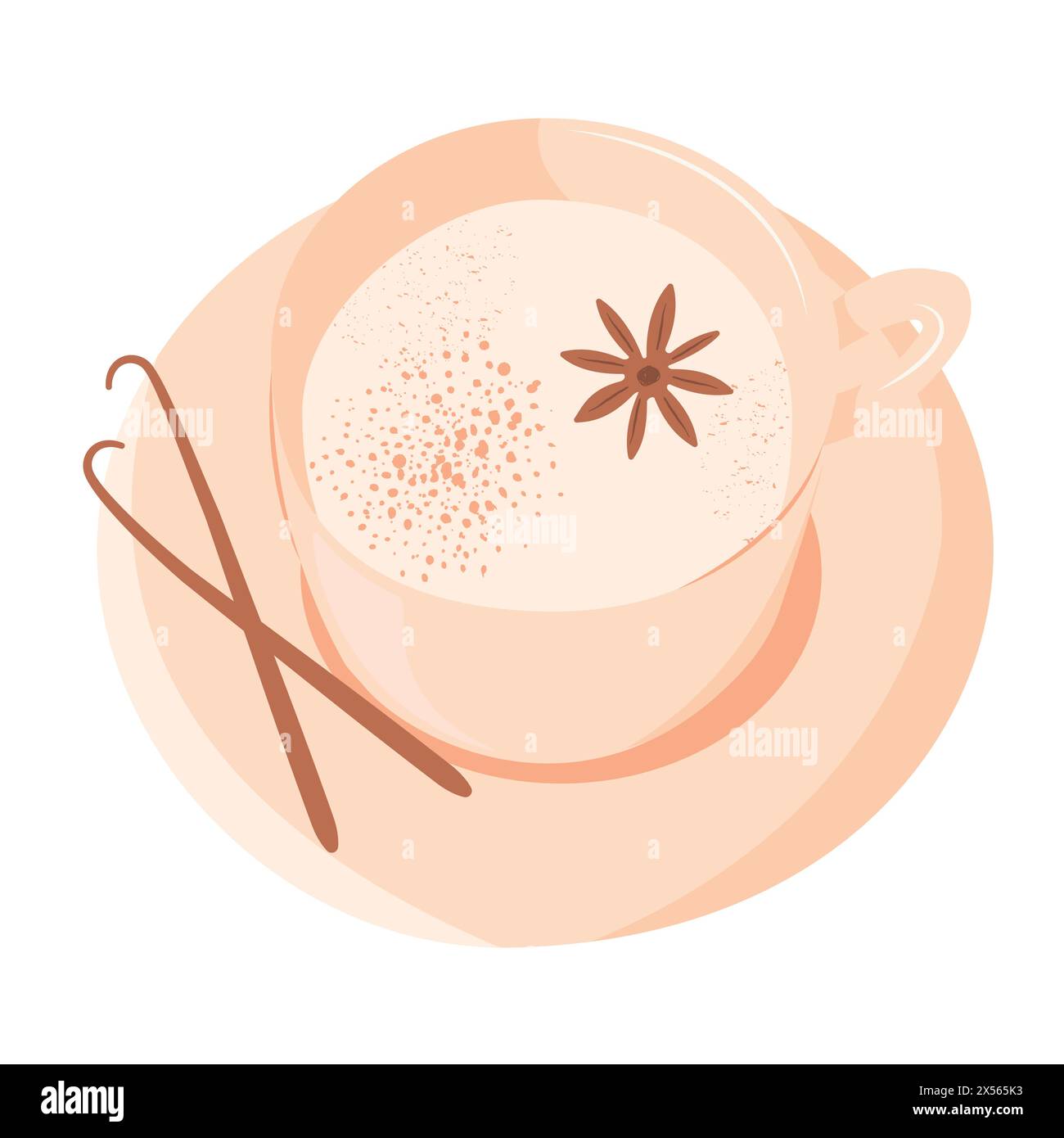 Tea or chai vector illustration. Hot beverage. Flat icon isolated on ...