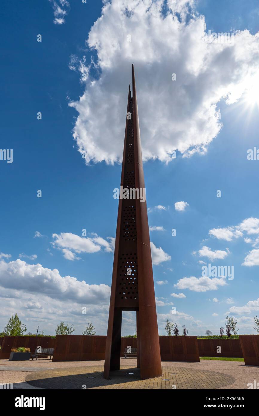 Memorial spire and walls, International Bomber Command Centre, Lincoln ...