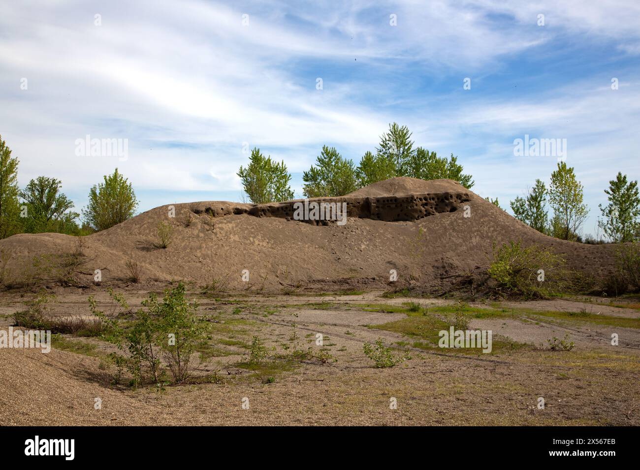 Pile of crusher run gravel landscape Stock Photo - Alamy