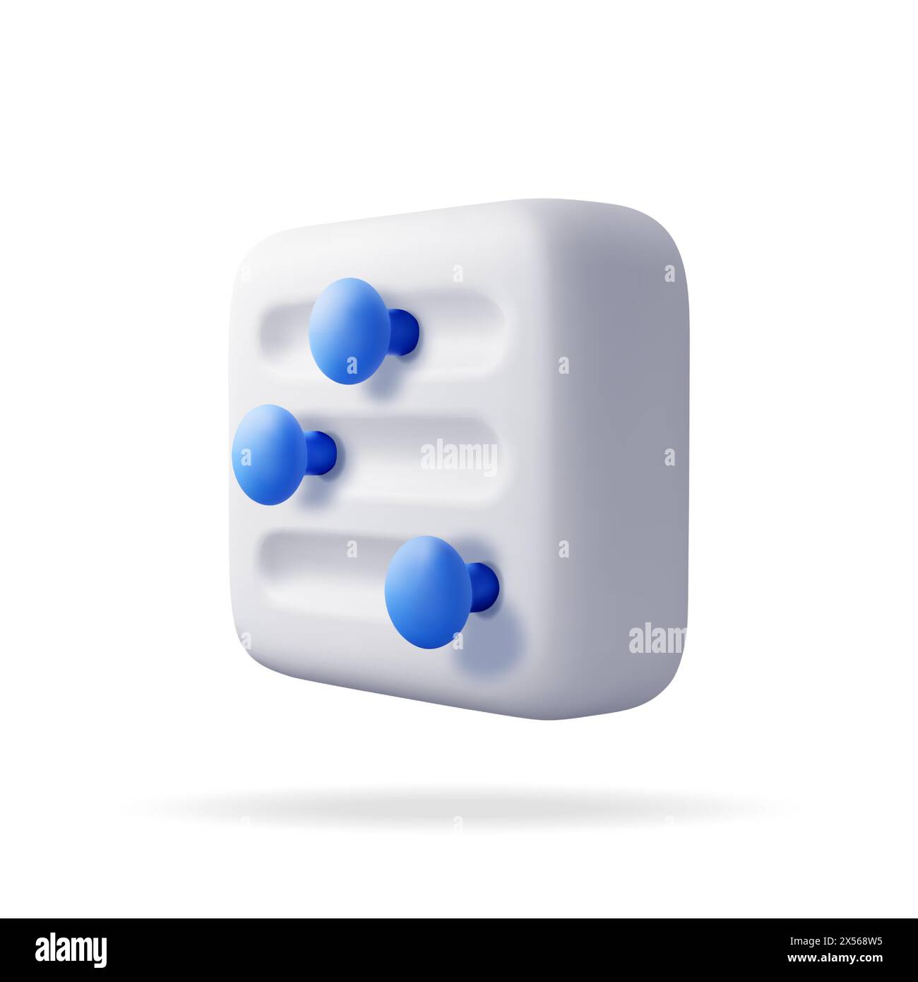 3D filter button icon isolated on white Stock Vector Image & Art - Alamy