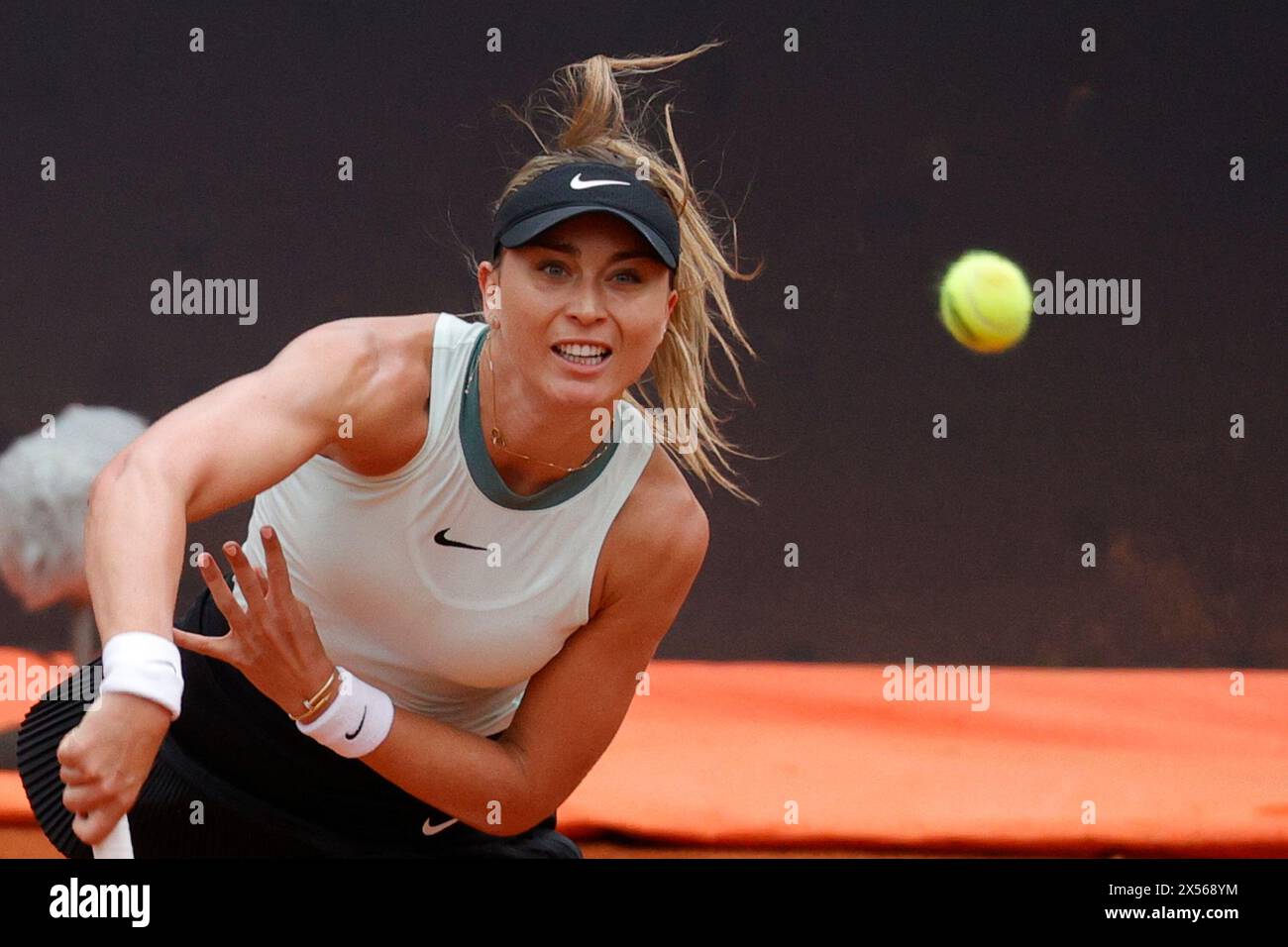 Paula Badosa (ESP) is playing during the Women’s Singles first round ...