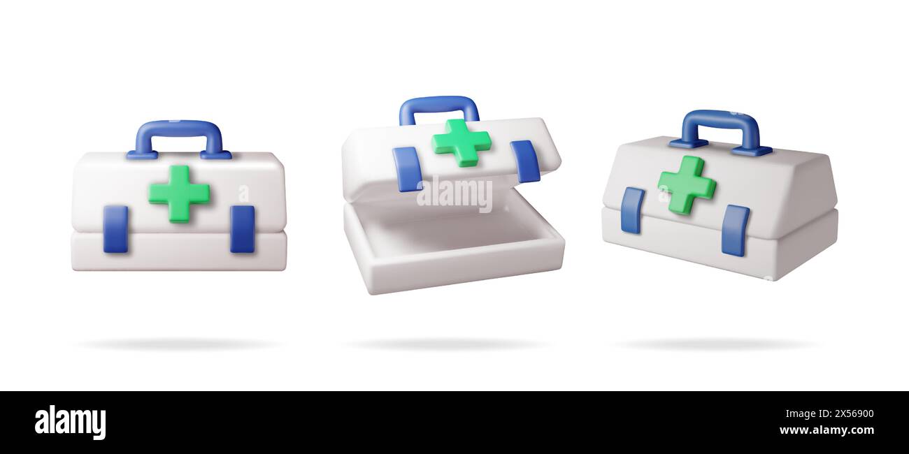 First aid box open Stock Vector Images - Alamy