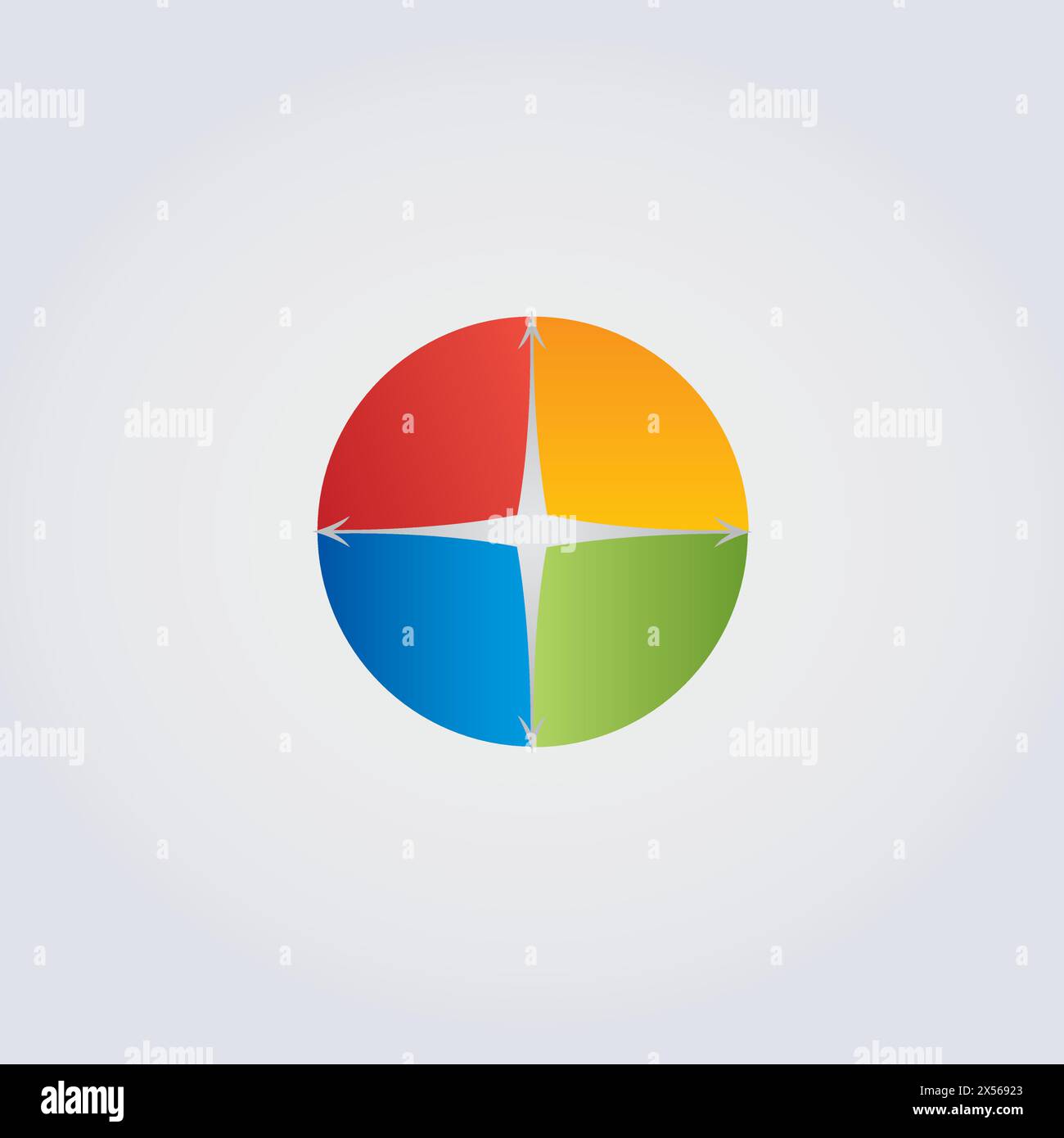 Chart Diagram Icons Abstract Illustrations Wheel, Pyramid, Circle ...