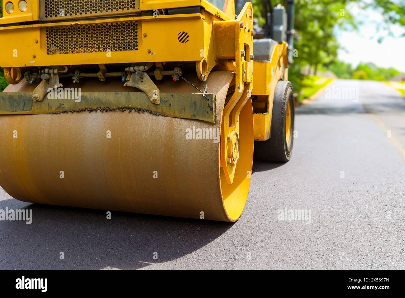 Smooth drum compactor hi-res stock photography and images - Alamy