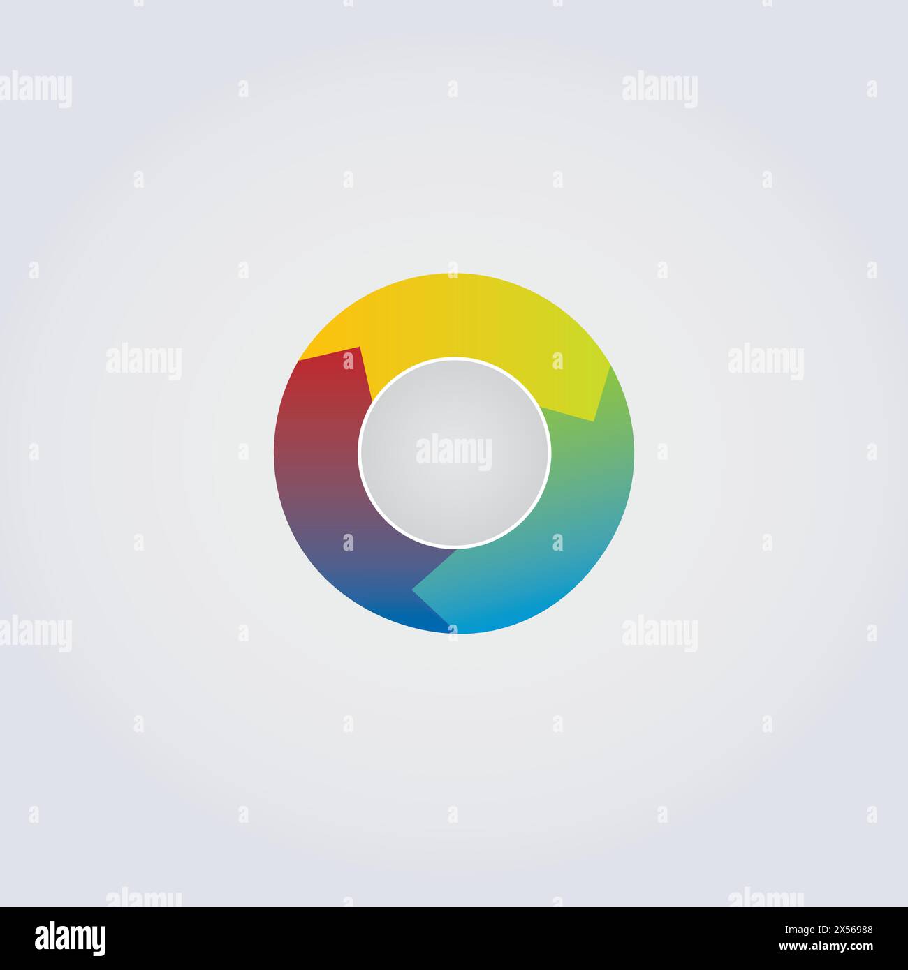 Chart Diagram Icons Abstract Illustrations Wheel, Pyramid, Circle ...