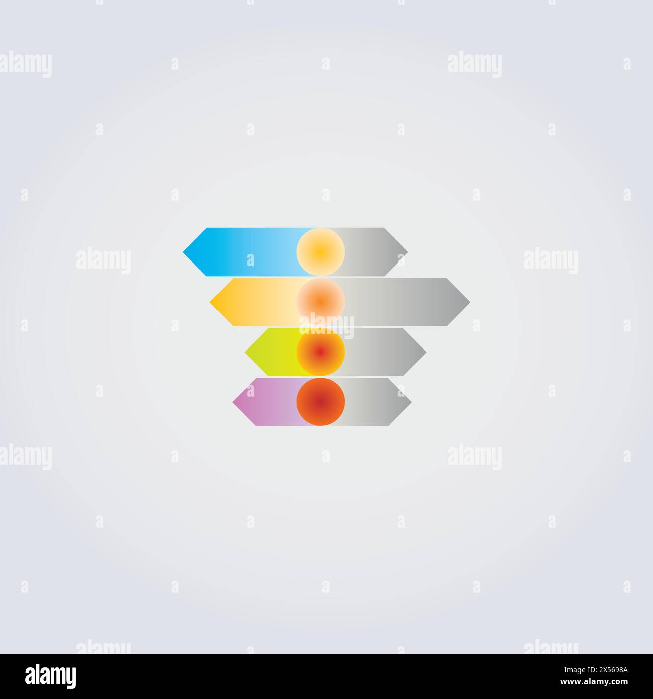 Chart Diagram Icons Abstract Illustrations Wheel, Pyramid, Circle ...