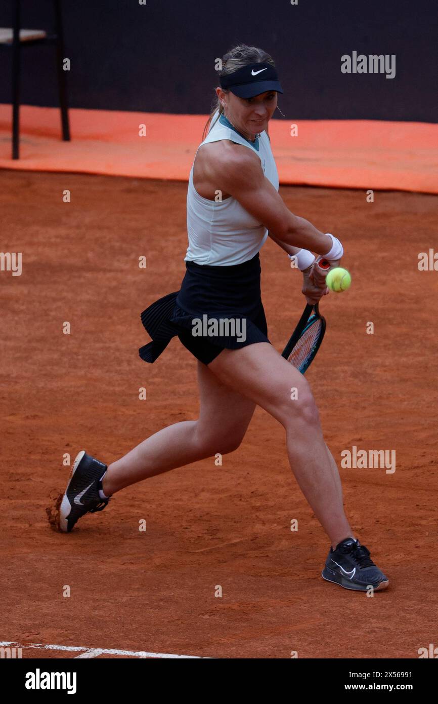 Paula Badosa (ESP) is playing during the Women’s Singles first round ...