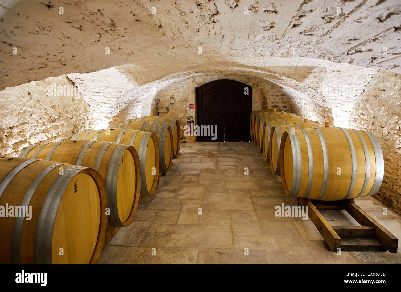 Barrels, L'Obédiencerie, Domaine Laroche, Wine cellar, Chablis, Yonne ...