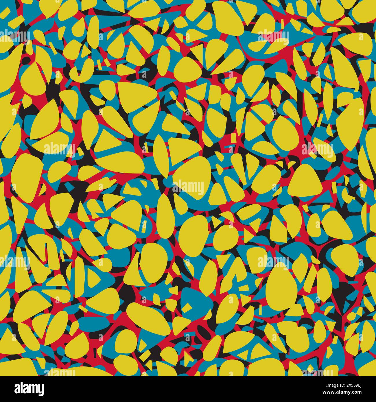 Abstract Network Pattern - Primary Colors - Joyful - Accumulation ...