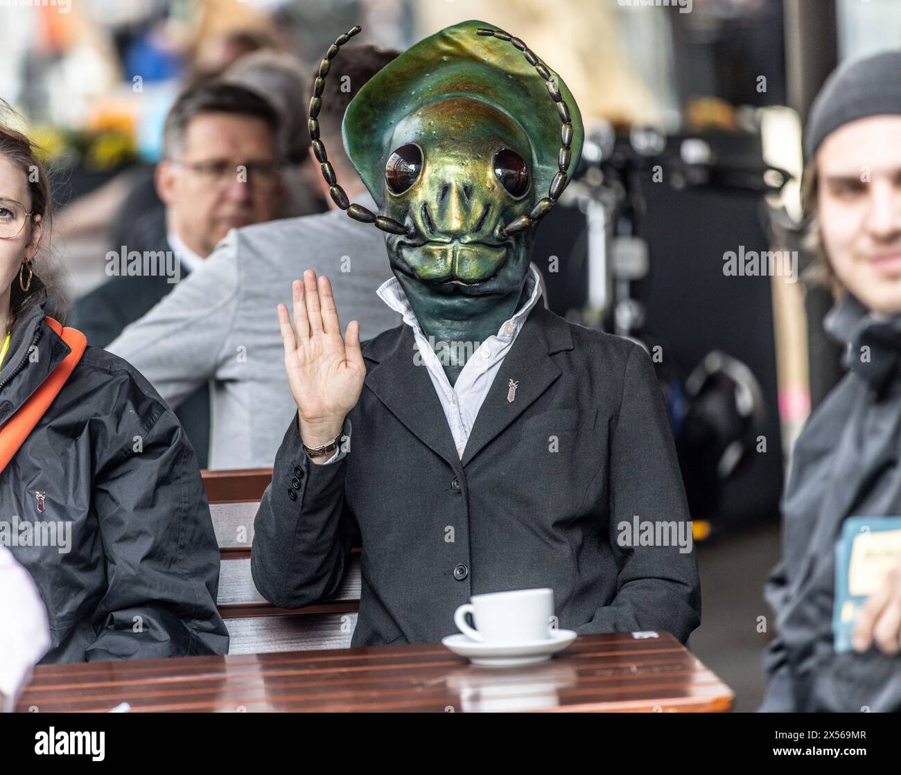 Bochum, Germany. 07th May, 2024. A disguised human in action at the ...