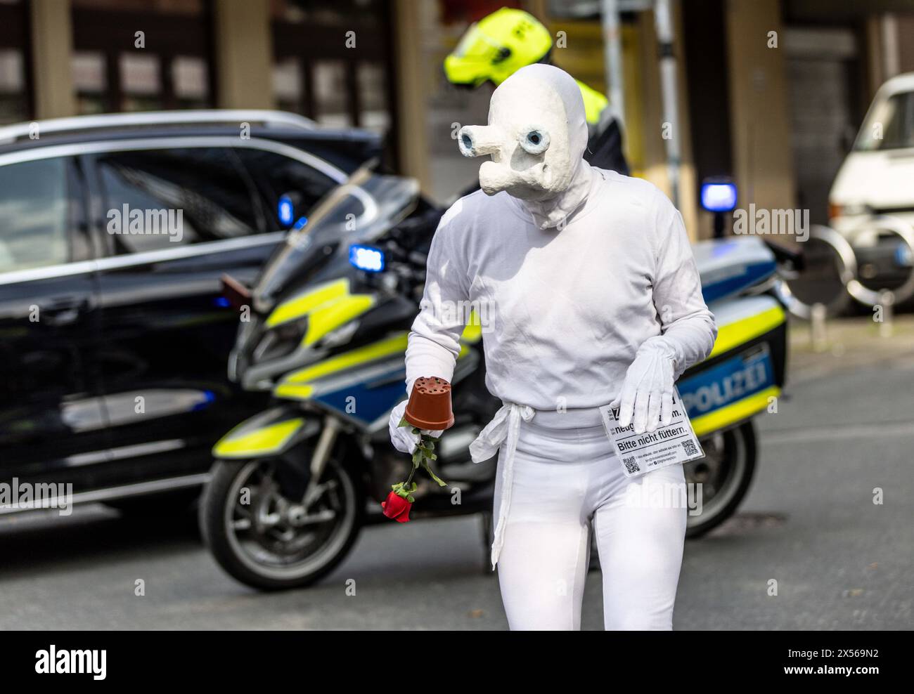 Bochum, Germany. 07th May, 2024. A disguised human in action at the ...