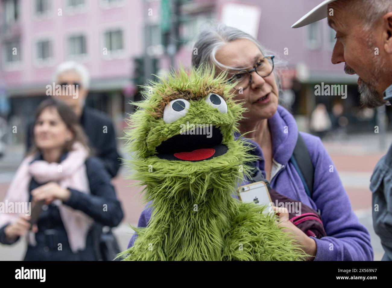 Bochum, Germany. 07th May, 2024. A hand puppet can be seen at the ...