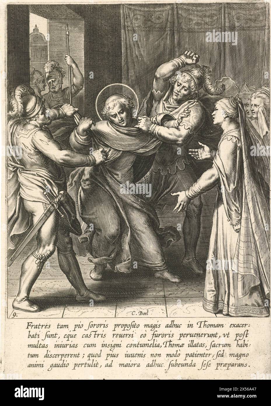 Thomas is captured, Cornelis Boel, after Otto van Veen, 1610 - Thomas's ...